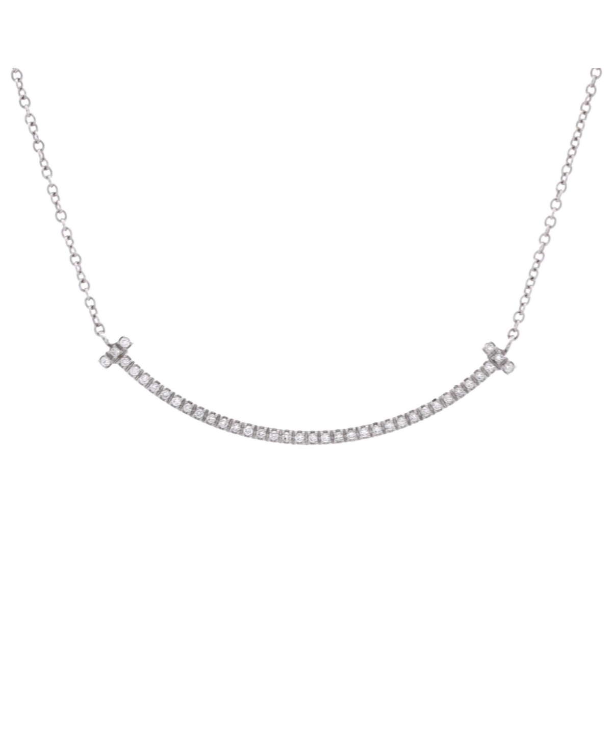 Click here for Pre-Owned Tiffany & Co. T Smile Pendant Necklace -... prices