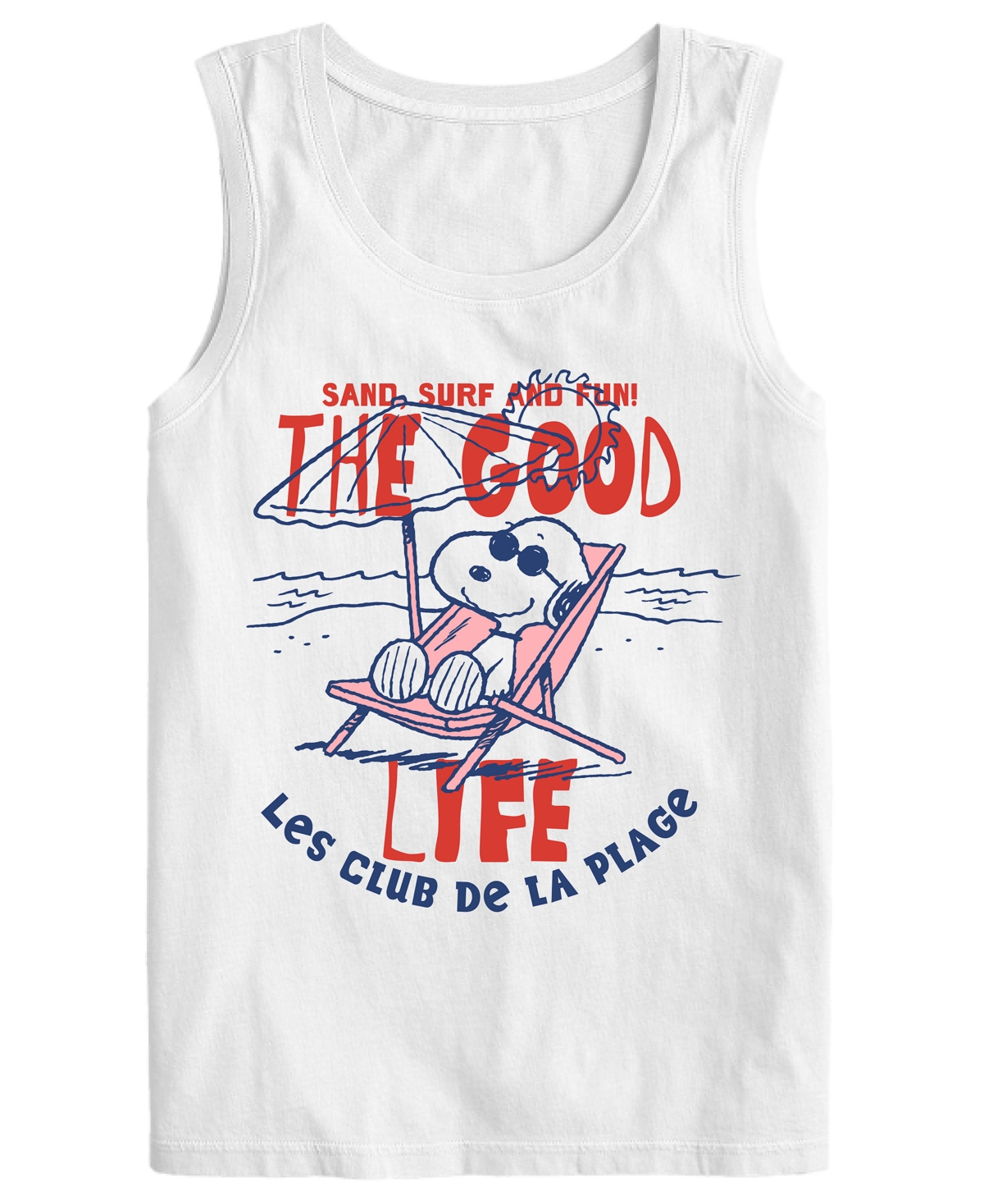 Click here for Hybrid Apparel Mens Beach Snoopy Good Life Sleevel... prices