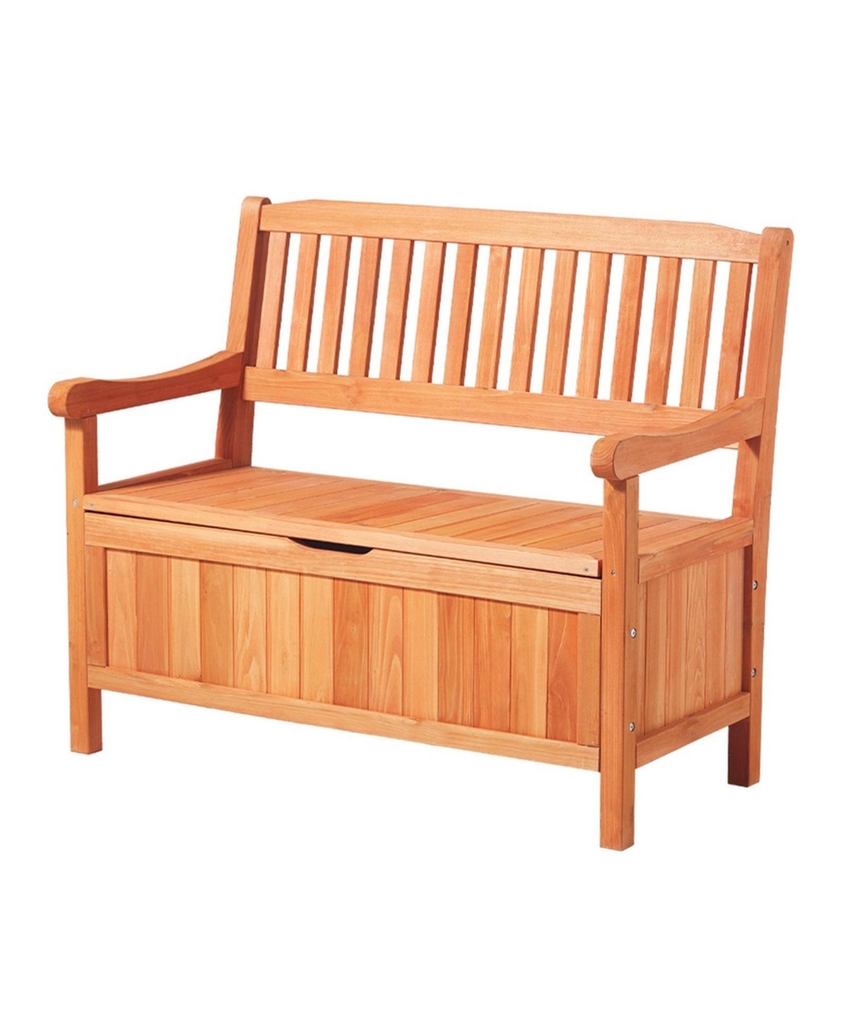 Click here for Sugift Outdoor Storage Bench 2-Person Wooden Stora... prices