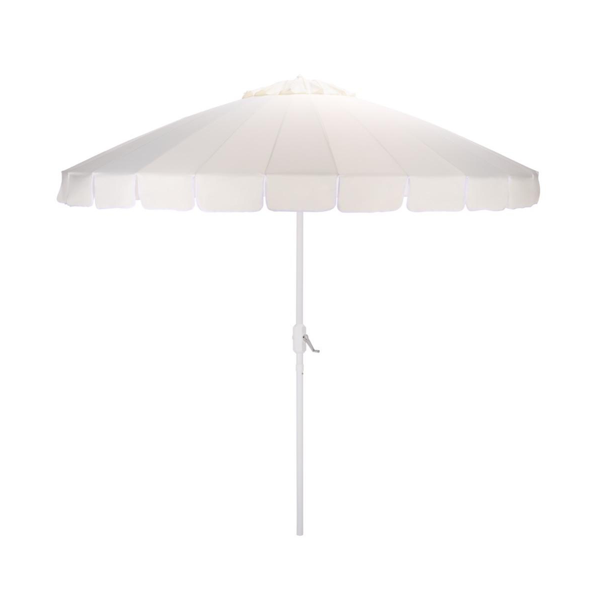 Click here for Augusta Home Panza 9 Ft Crank Umbrella - Ivory/whi... prices