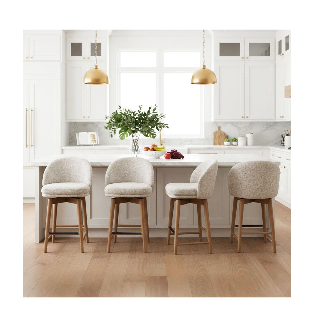 Click here for Maison Boucle 25.5 Seat Height Swivel Chenille Cou... prices