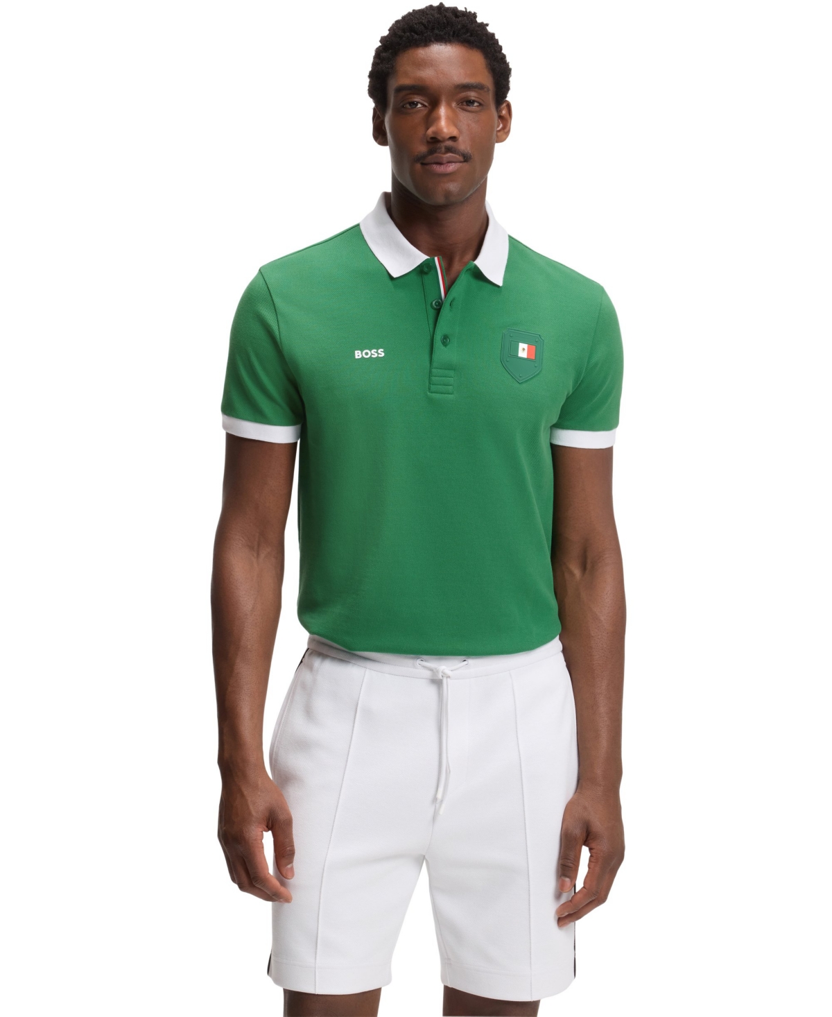 Click here for Boss by Hugo Boss Mens Paddy Mexico Flag Trim Polo... prices