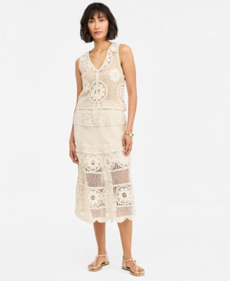 Click here for On 34th Womens Crochet Vest Top Crochet Midi Skirt... prices