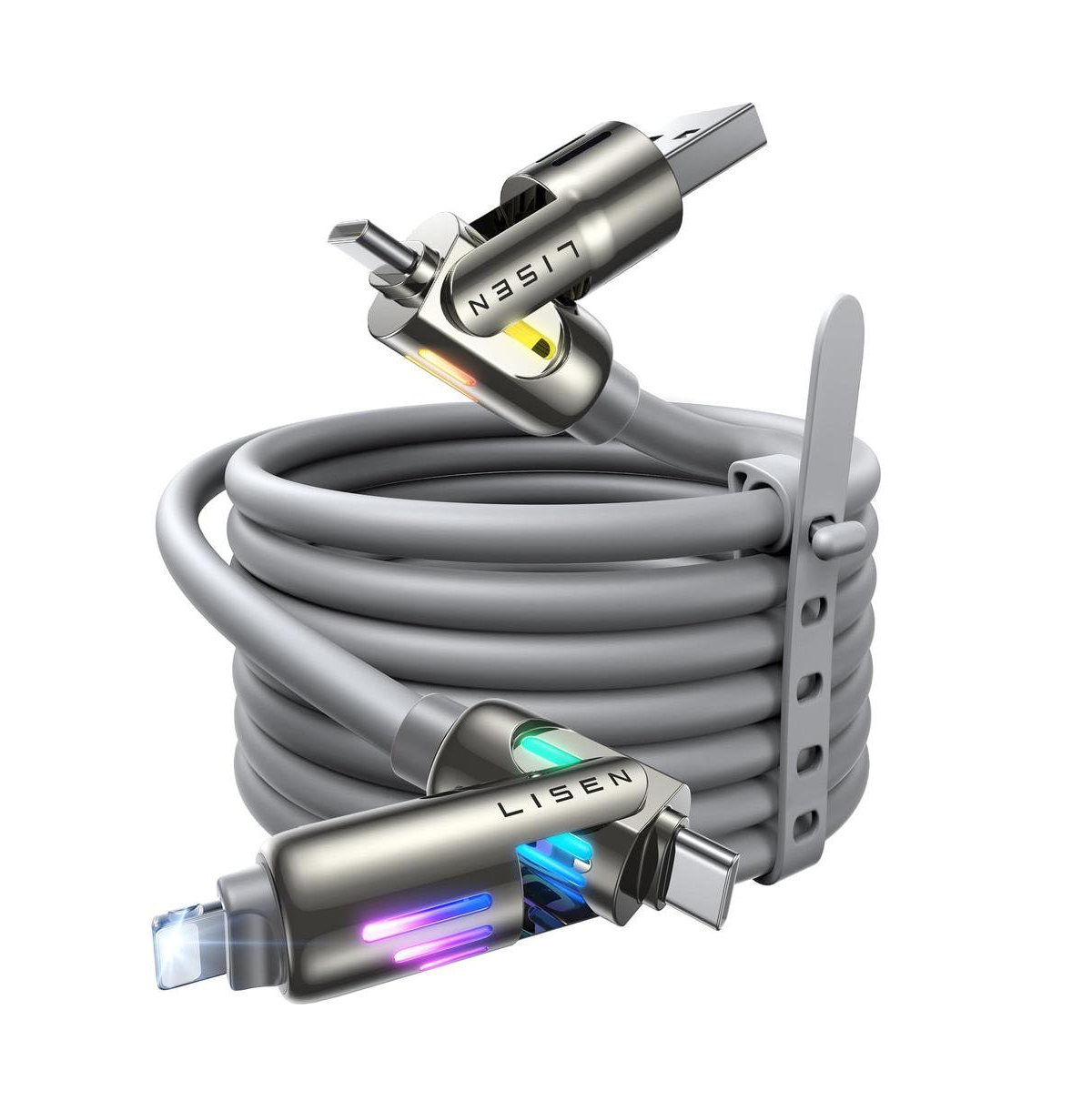 Click here for Lisen 4-in-1 Charging Cable 6.6 ft  Usb-c and Ligh... prices