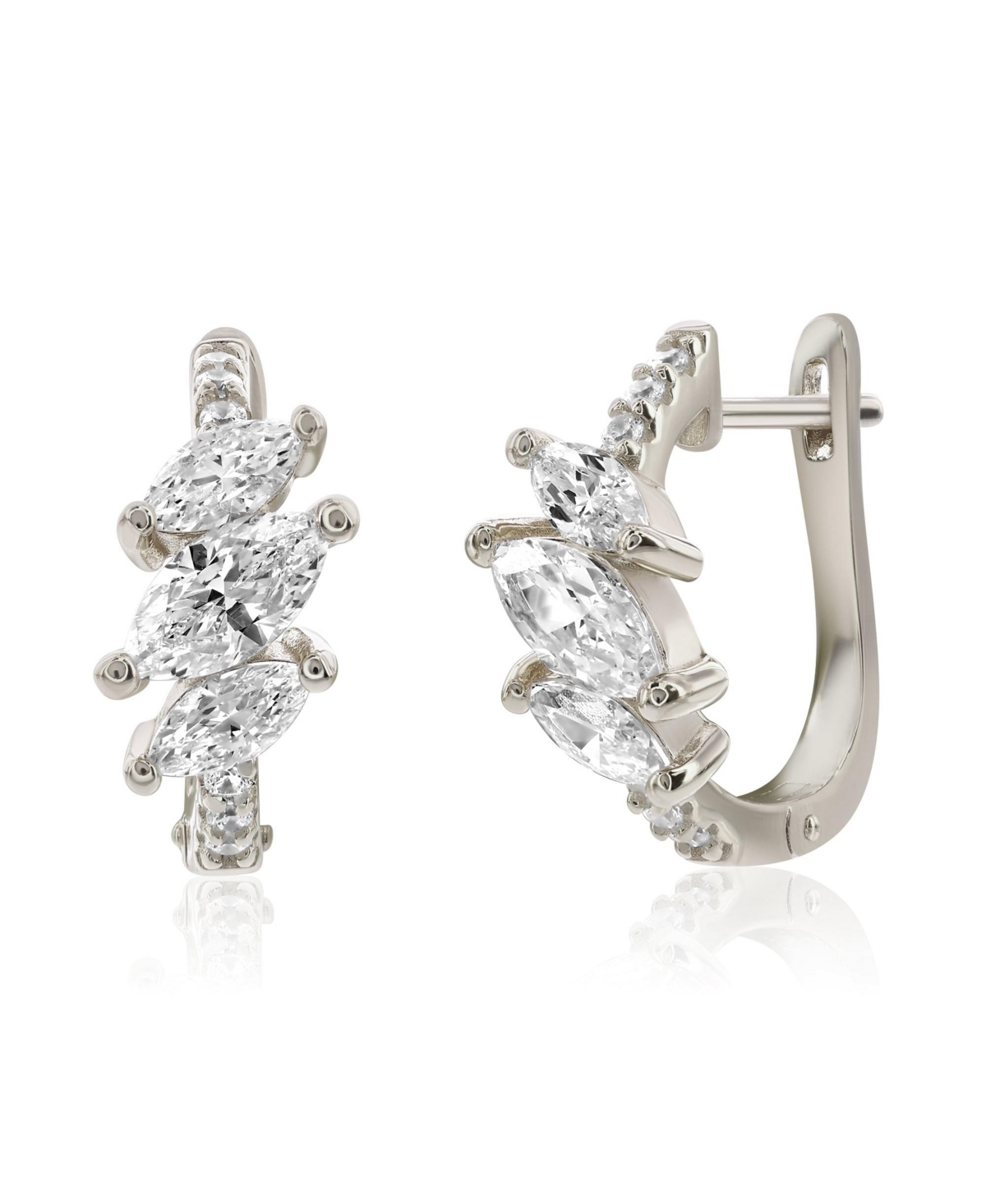 Click here for Suzy Levian New York Sterling Silver Marquise Cut... prices