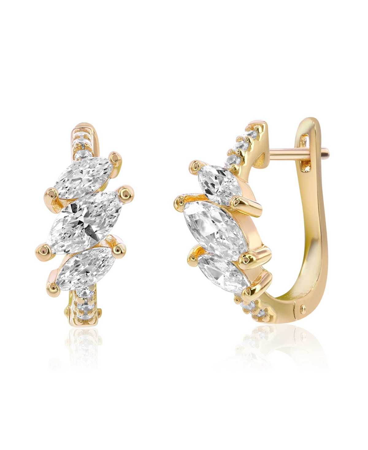 Click here for Suzy Levian New York Sterling Silver Marquise Cut... prices