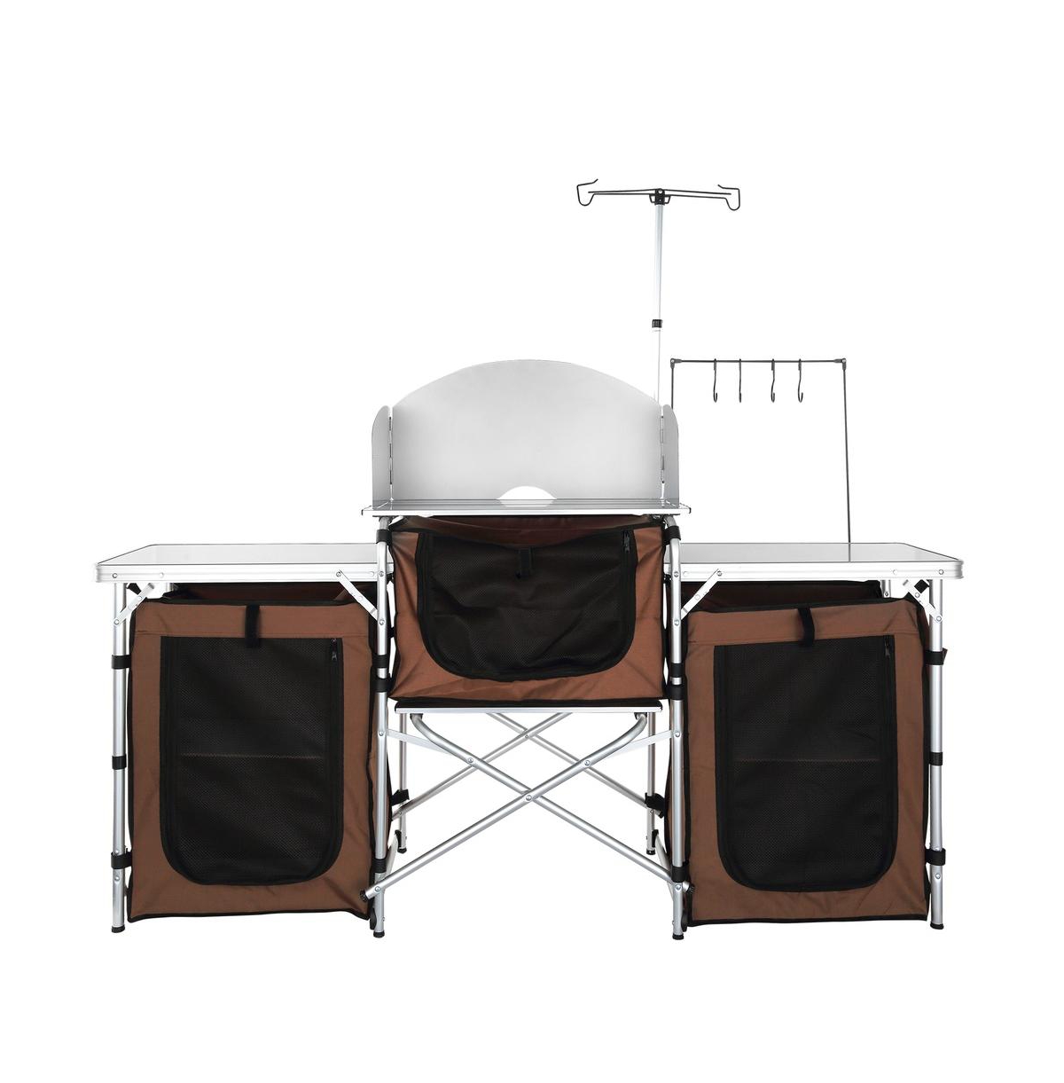 Click here for Sugift Folding Camping Kitchen Table Outdoor Cooki... prices