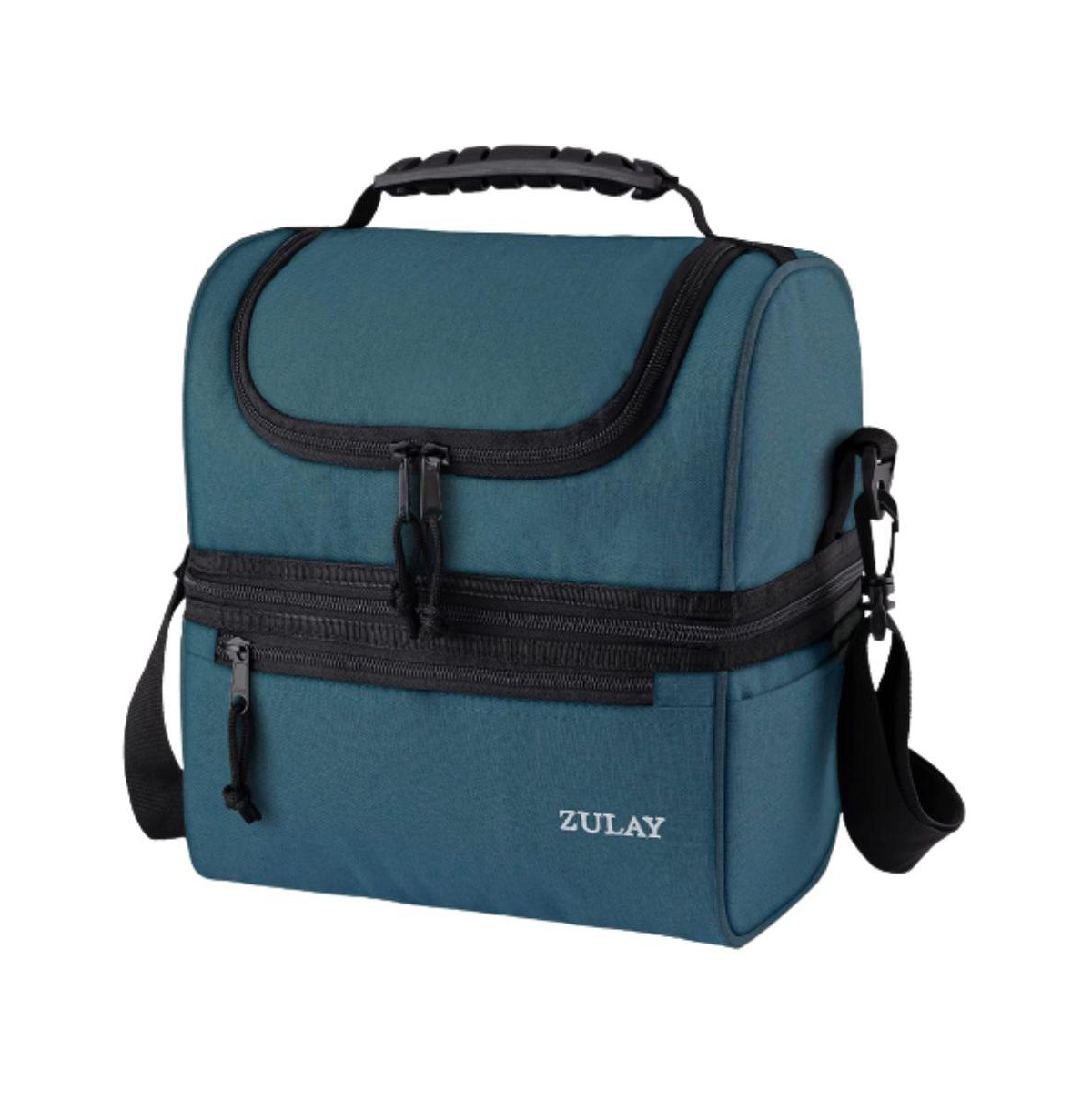 Click here for Insulated 2-Compartment Lunch Box Bag With Strap -... prices