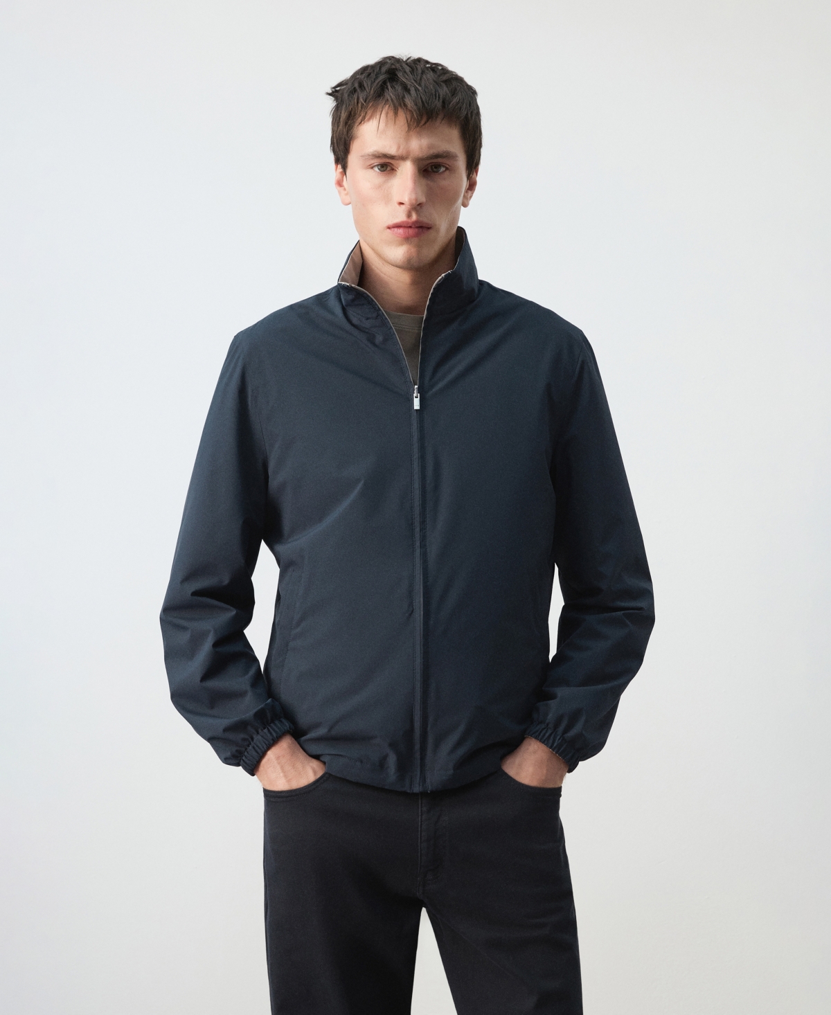 Click here for Mango Mens Reversible Quilted Water-Repellent Reve... prices