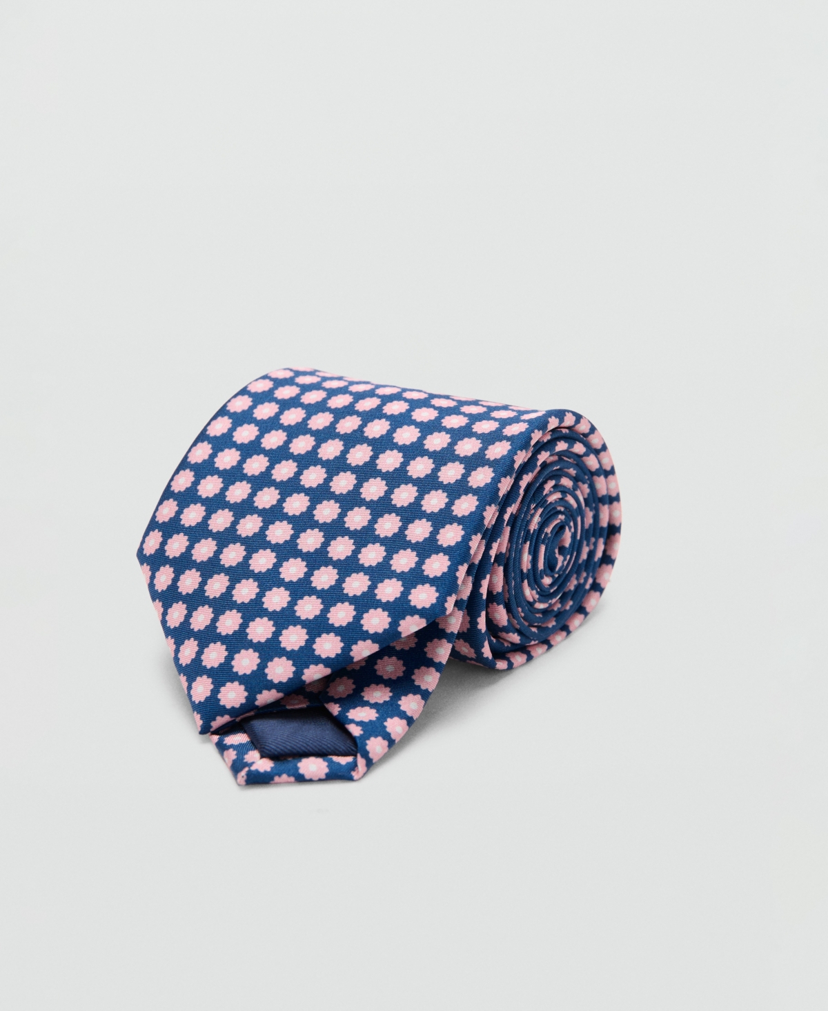 Click here for Mango Mens Floral-Print Tie - Navy prices