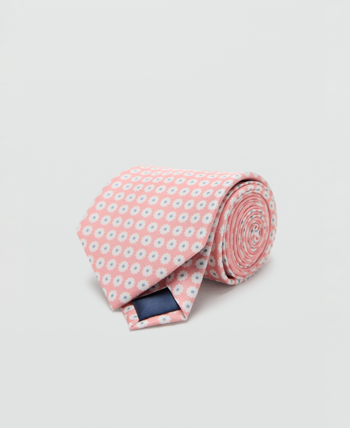 Click here for Mango Mens Floral-Print Tie - Pastel Pink prices