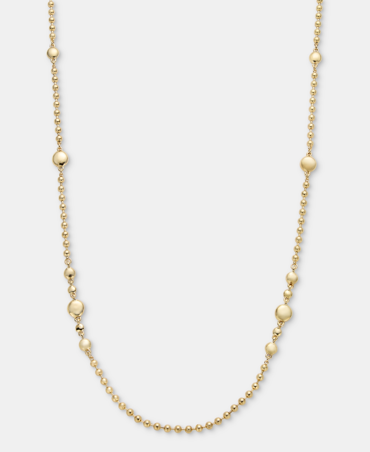 Click here for Anne Klein Gold-Tone 42 Metal Lentil Beaded Strand... prices