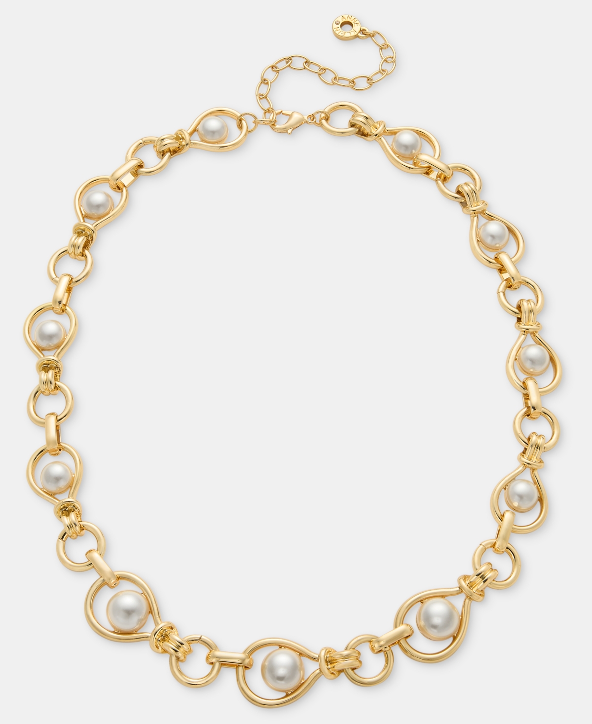 Click here for Anne Klein Imitation Pearl Open Link Collar Neckla... prices