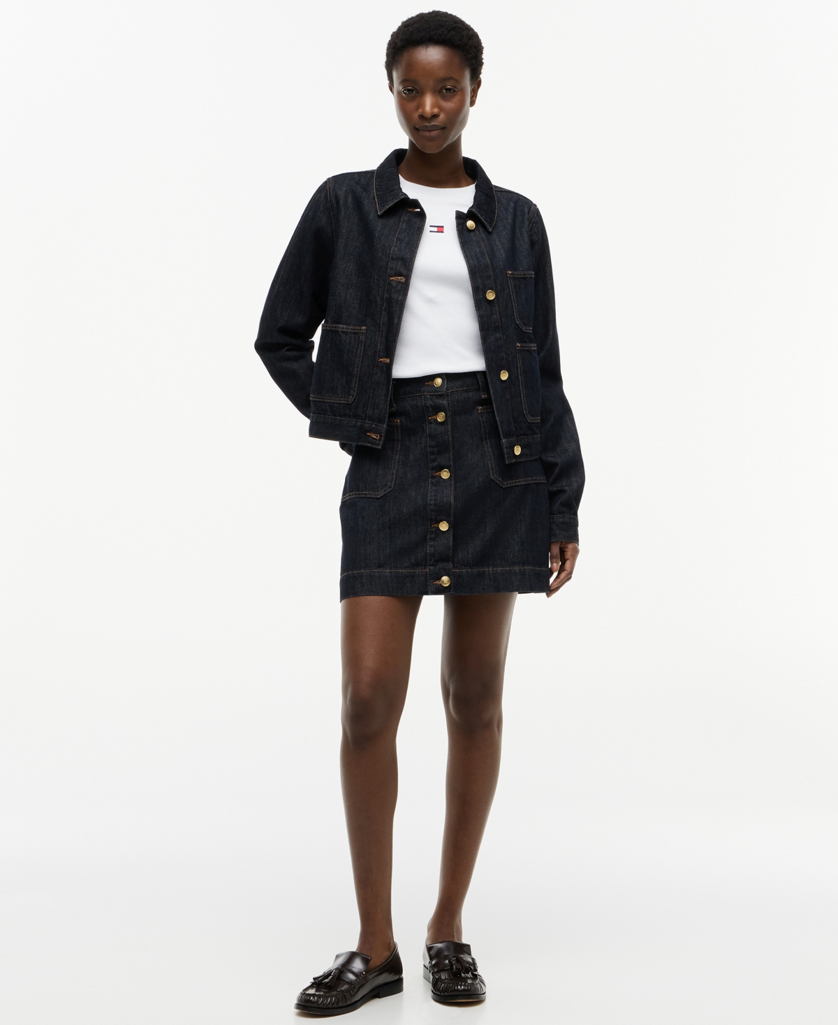 Click here for Tommy Hilfiger Womens Cotton Collared Denim Jacket... prices