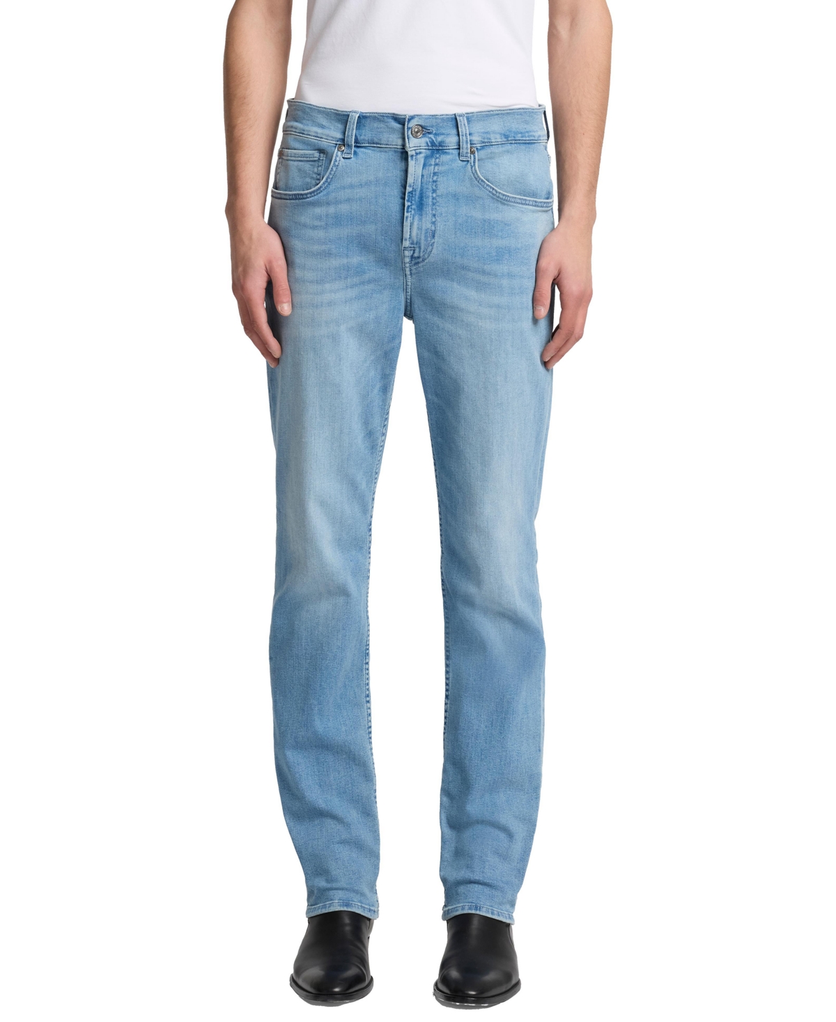 Click here for 7 For All Mankind Mens Slim-Fit Jeans - Sax Blue prices
