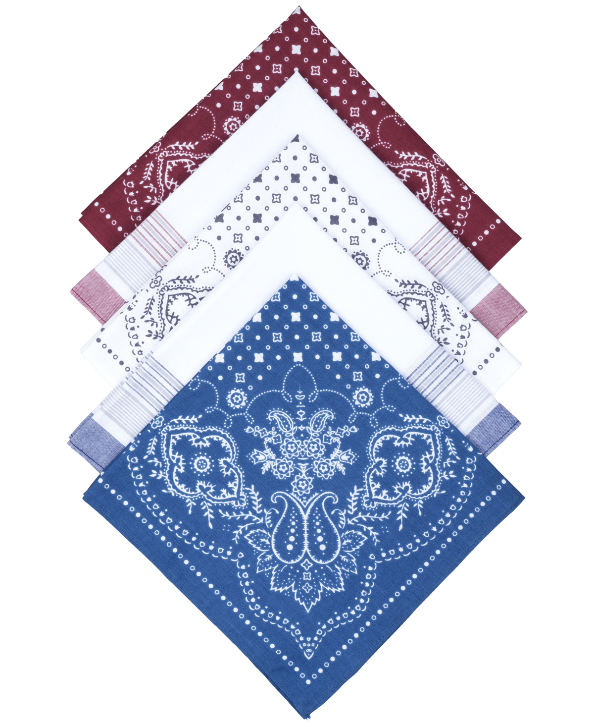 Click here for Club Room Mens 5-pk. Combination Blue Patterned Ha... prices