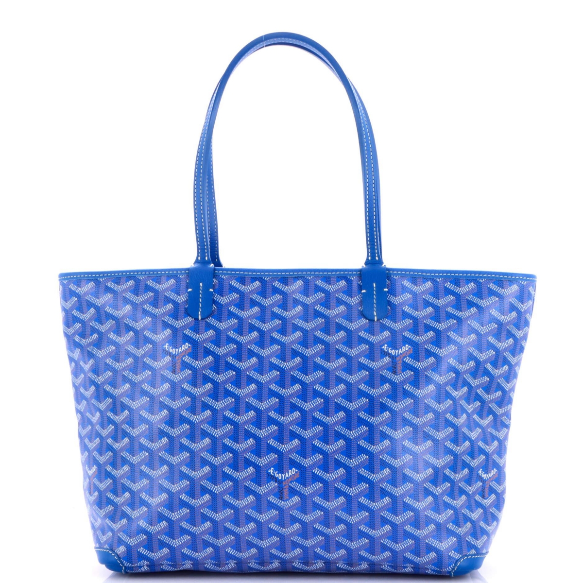 Click here for Pre-Owned Goyard Pm Artois Tote Coated Canvas - Bl... prices