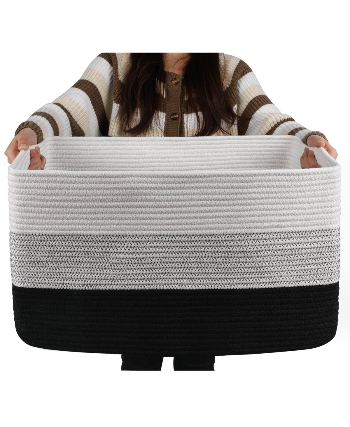 Click here for Gnuadz Large Woven Storage Basket with Handle Gift... prices