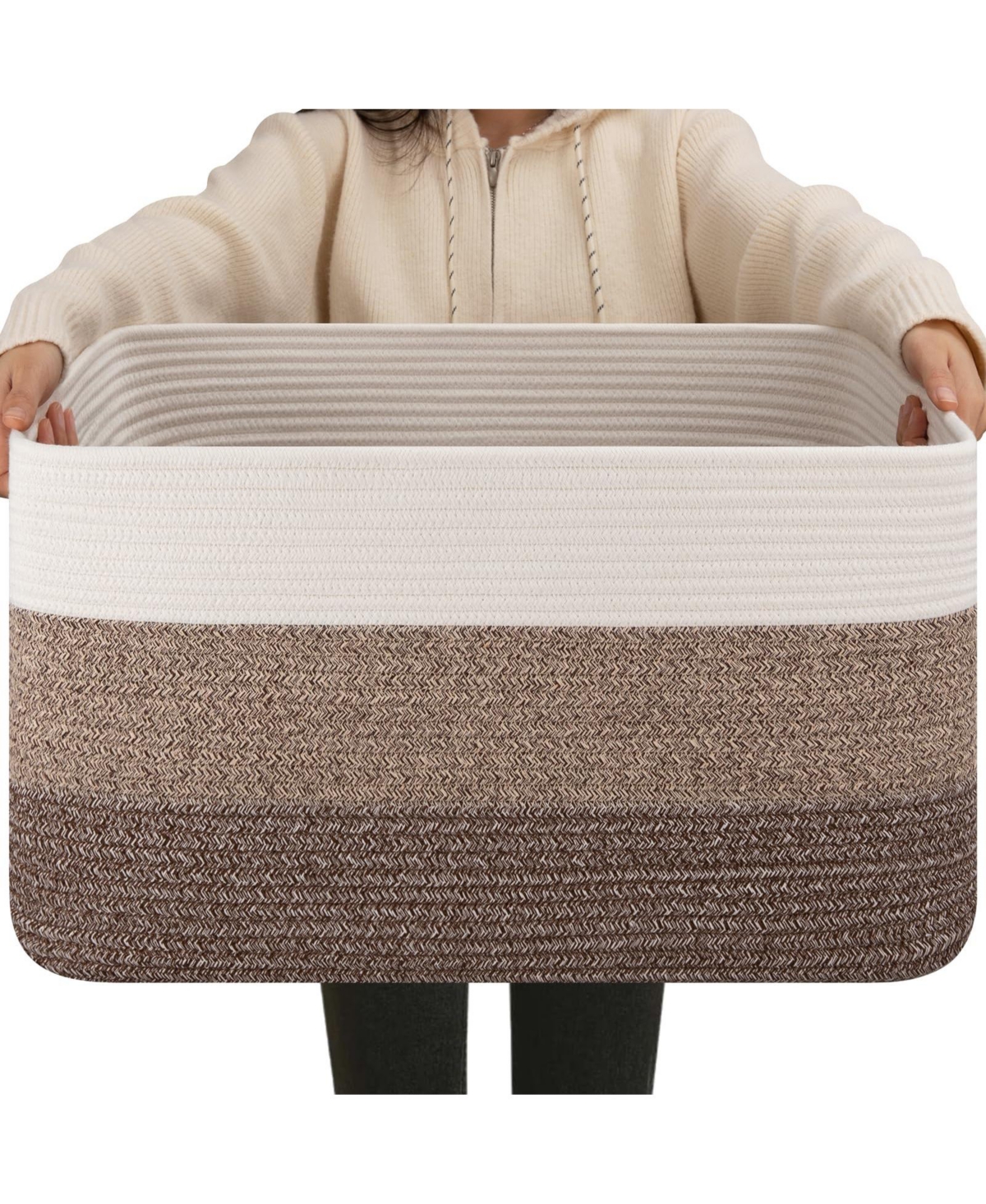 Click here for Gnuadz Large Woven Storage Basket with Handle Gift... prices