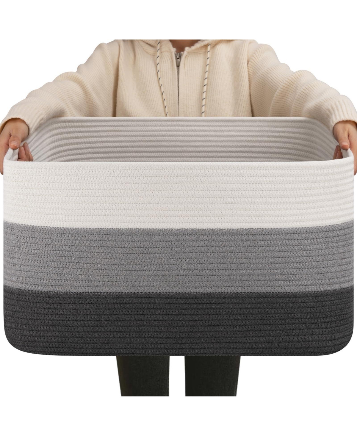 Click here for Gnuadz Large Woven Storage Basket with Handle Gift... prices