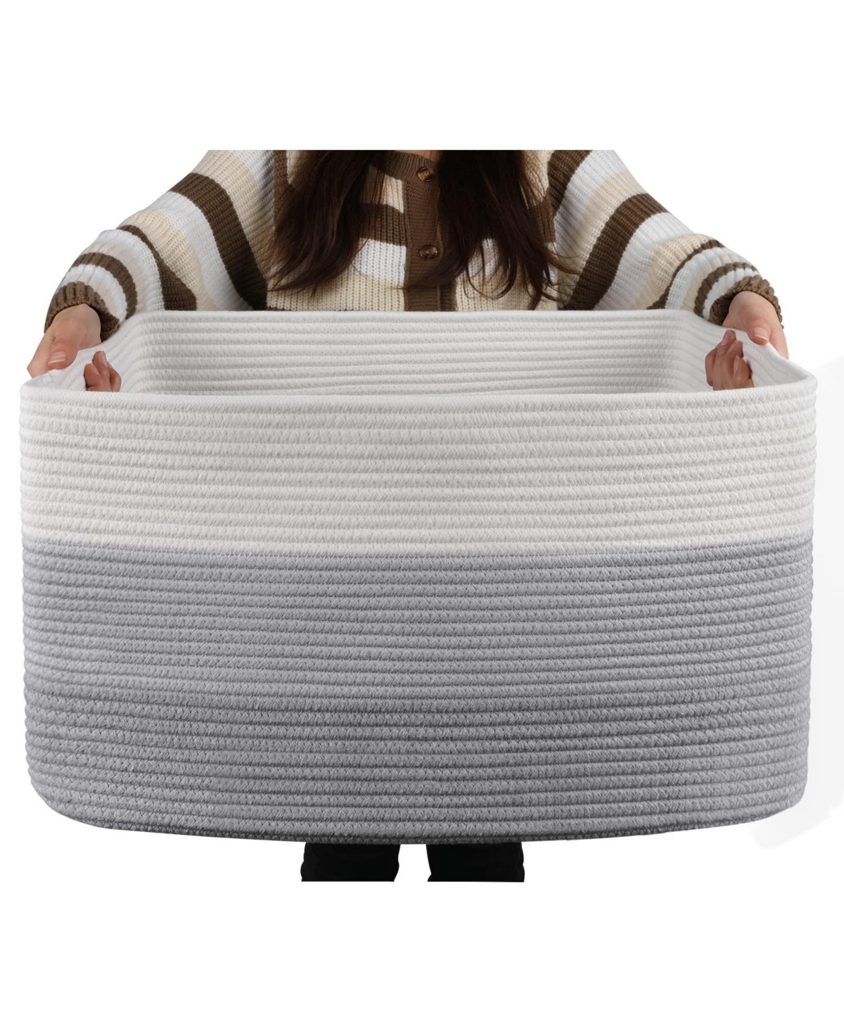 Click here for Gnuadz Large Woven Storage Basket with Handle Gift... prices