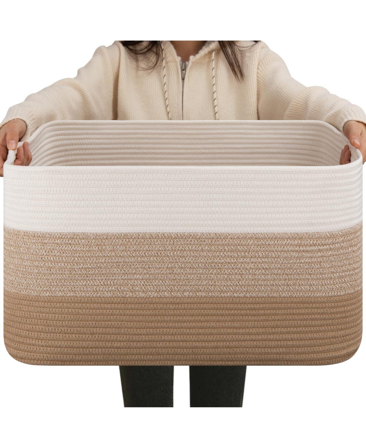 Click here for Gnuadz Large Woven Storage Basket with Handle Gift... prices