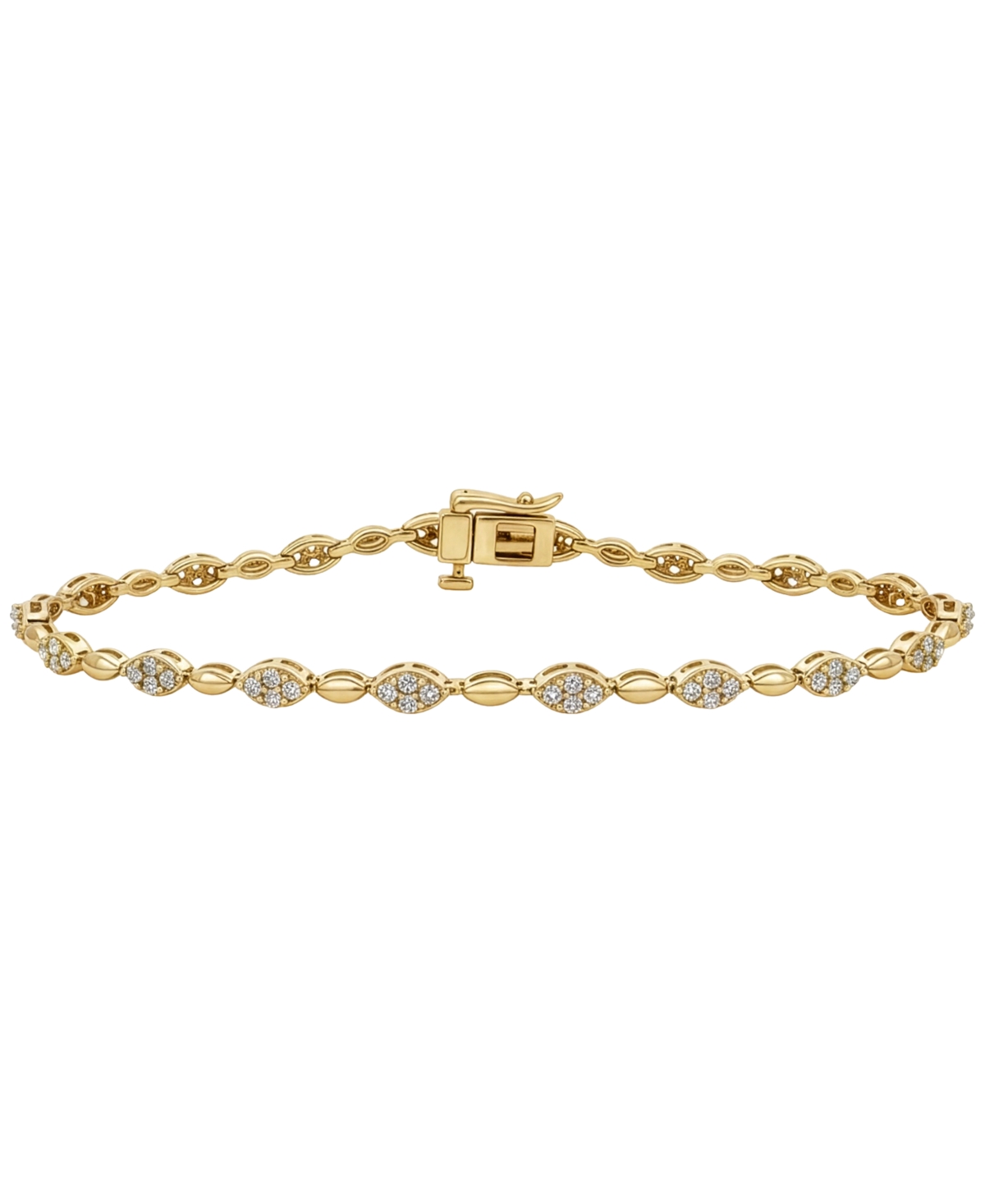 Click here for Macys Diamond Bracelet (1 ct. t.w.) in 10k Yellow... prices
