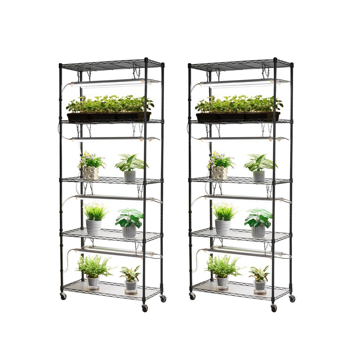 Click here for Sugift 71 in Diy Plant Shelf with Grow Lights Indo... prices