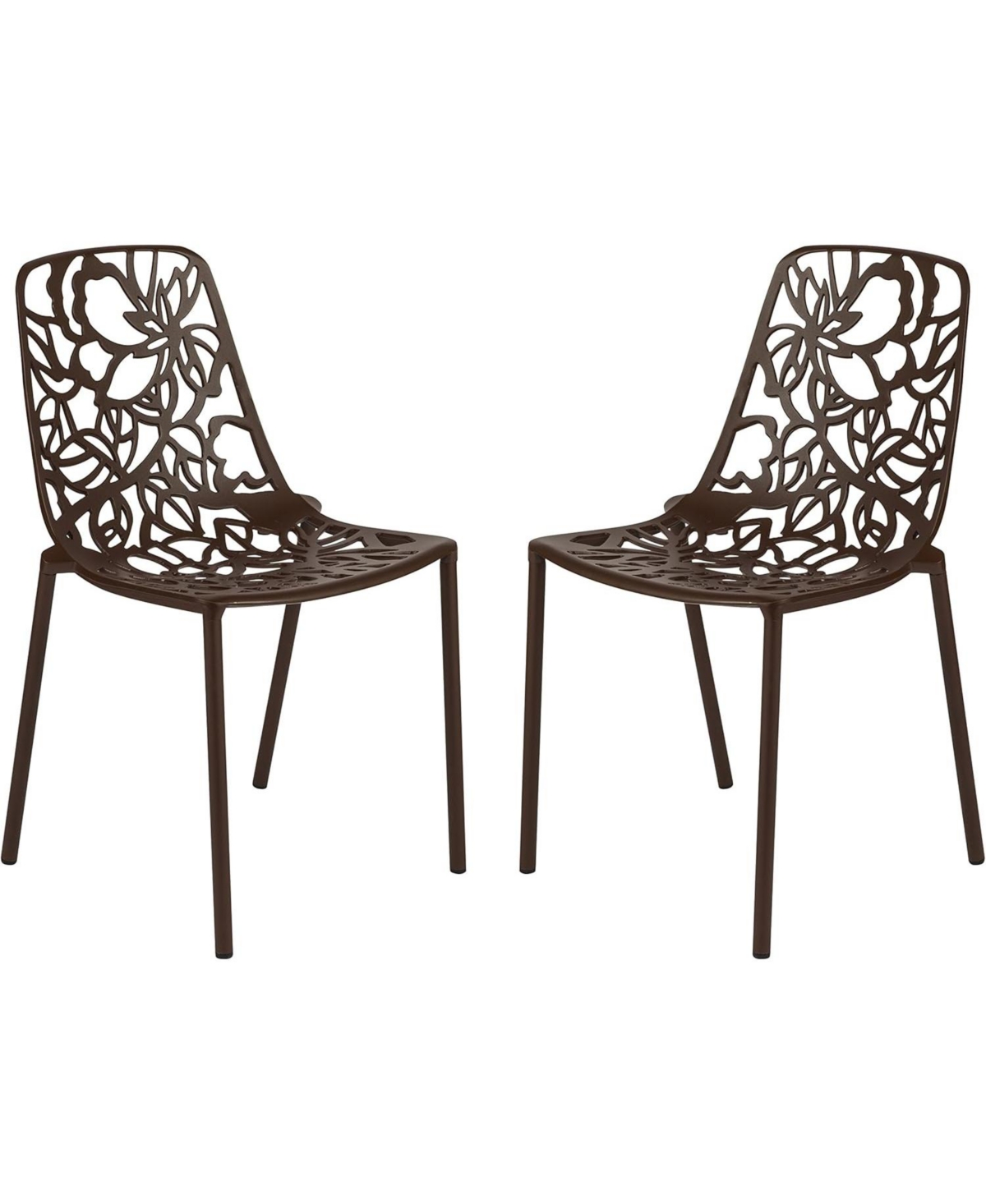 Click here for LeisureMod Devon Patio Dining Chair Set of 2 Alumi... prices