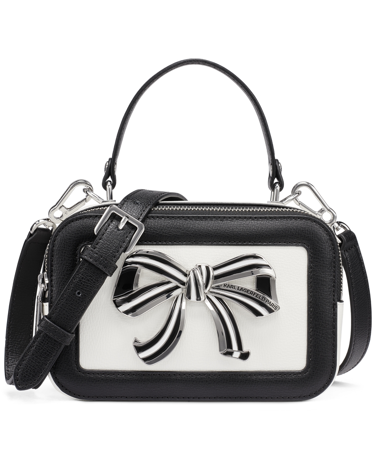 Click here for Karl Lagerfeld Paris Simone Leather Small Crossbod... prices