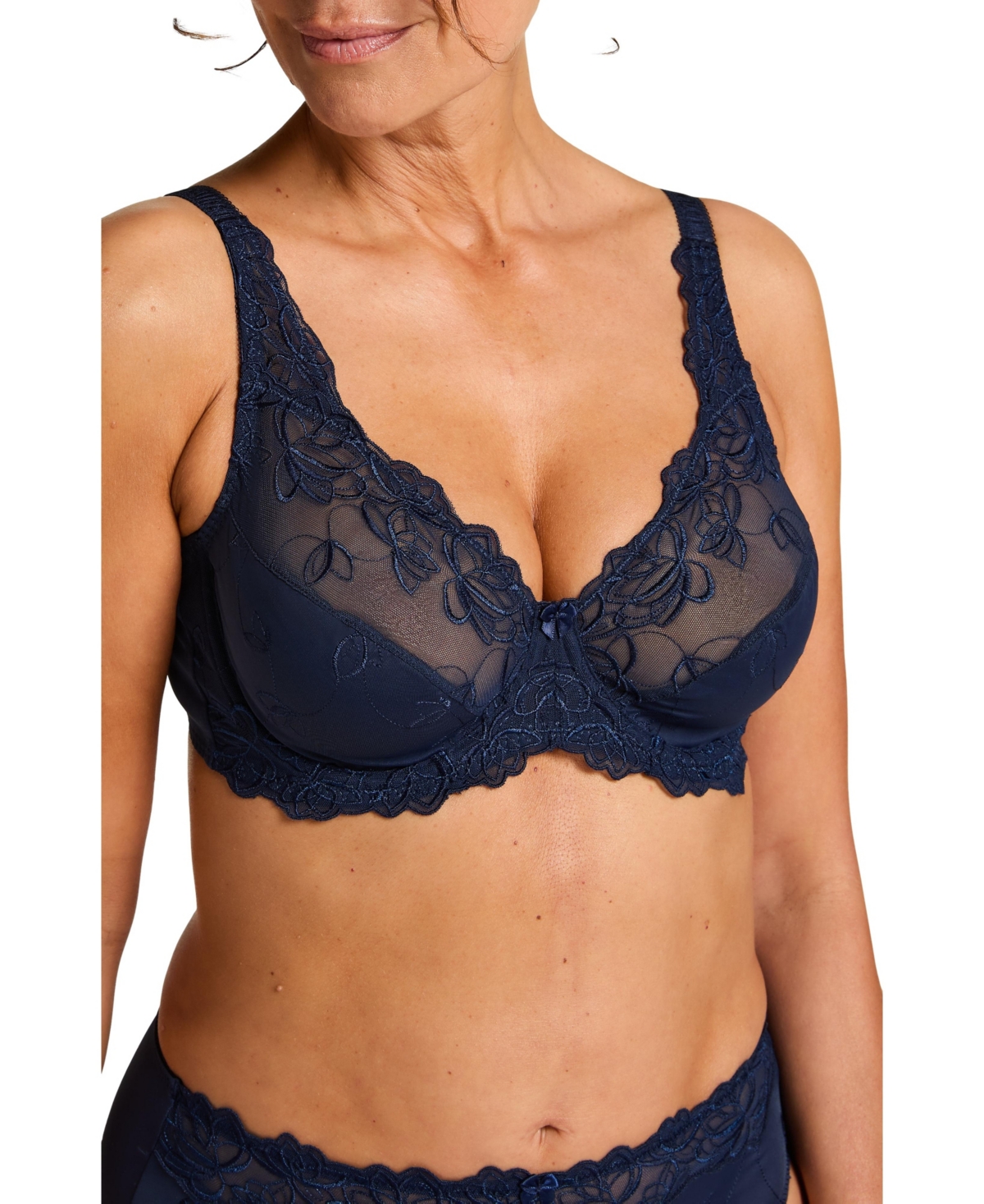 Click here for Hunkemoller Diva Non-Padded Underwired Bra - Dark... prices