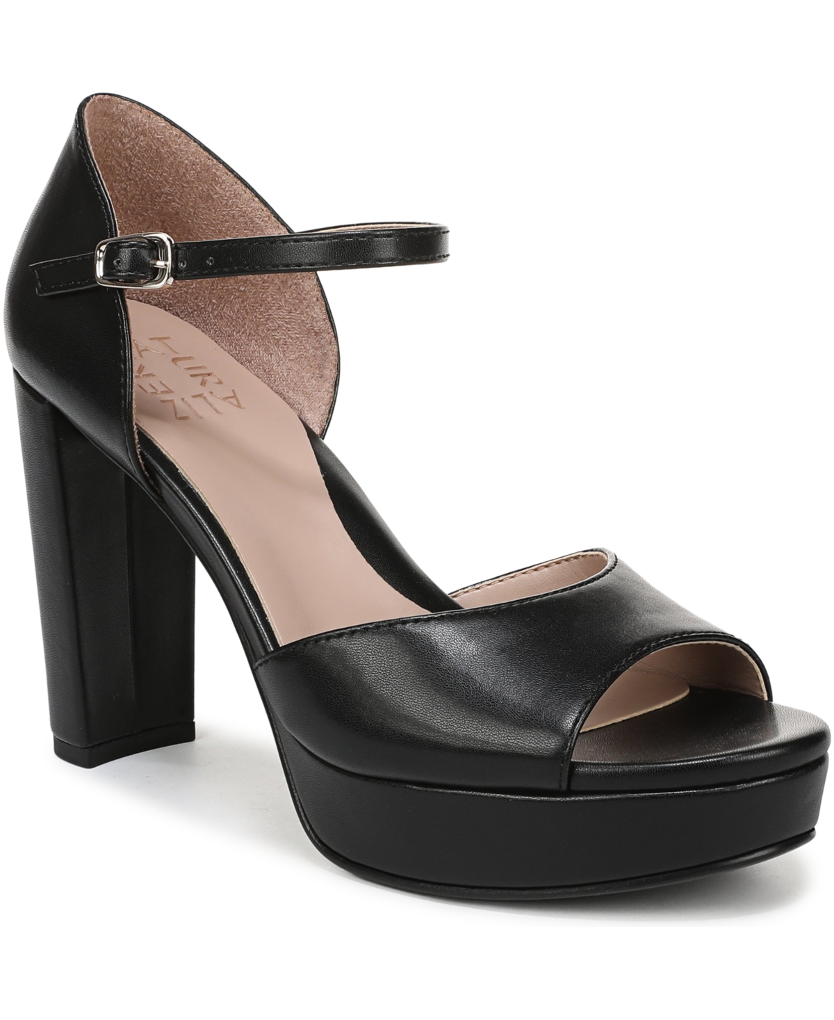 Click here for Naturalizer Womens Novi Strappy Sandals - Black Fa... prices
