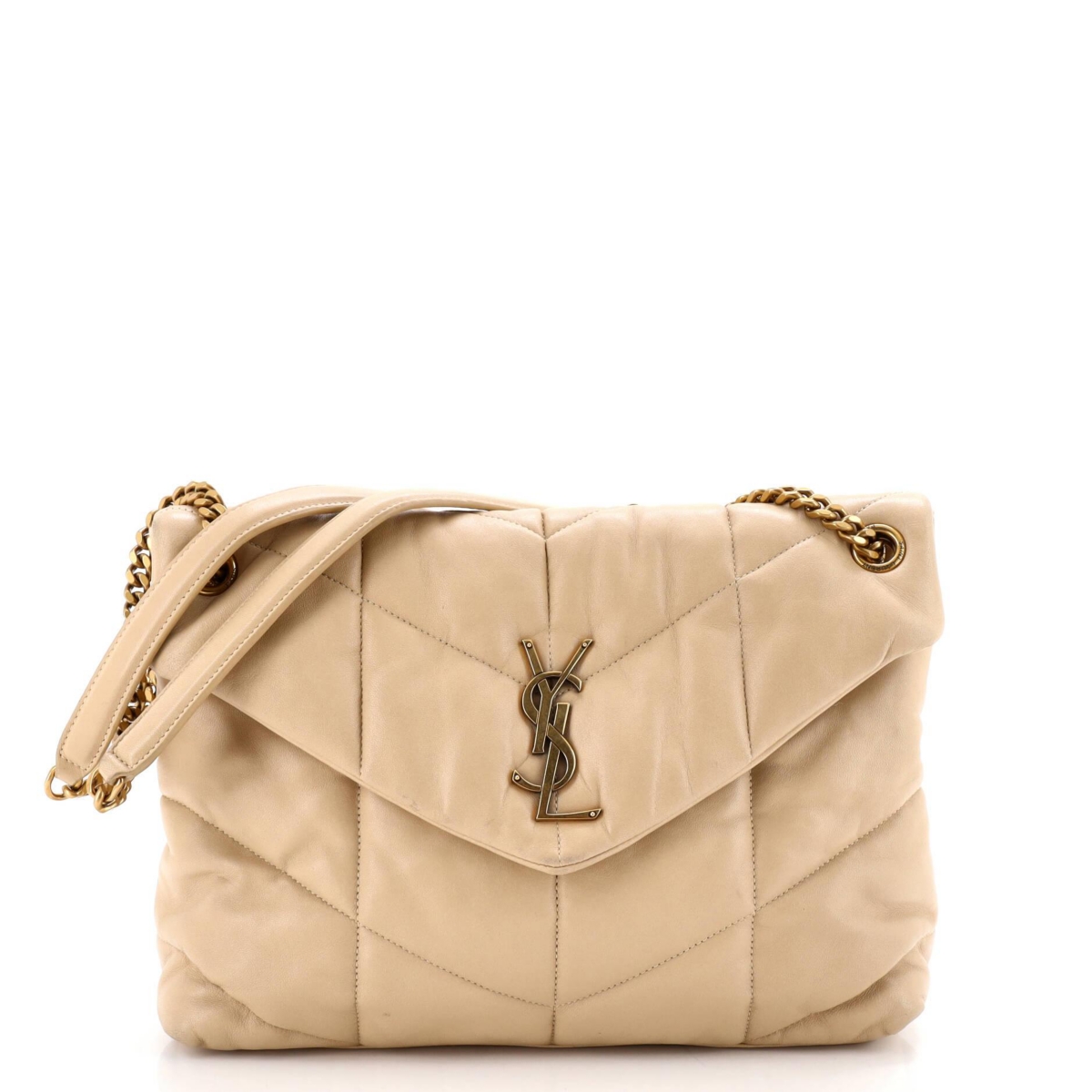 Click here for Pre-Owned Saint Laurent Medium Loulou Puffer Shoul... prices