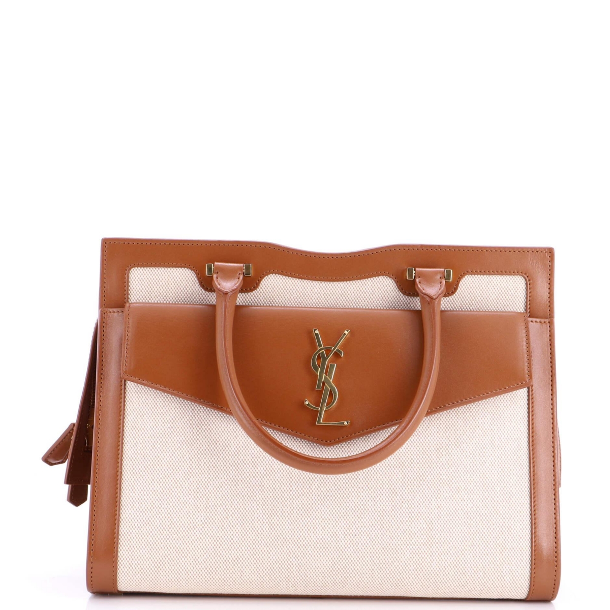 Click here for Pre-Owned Saint Laurent Medium Uptown Tote Canvas... prices