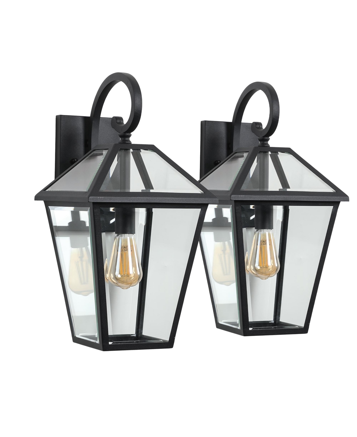 Click here for Busdays 10 Inch Outdoor Wall Lantern Sconce with G... prices