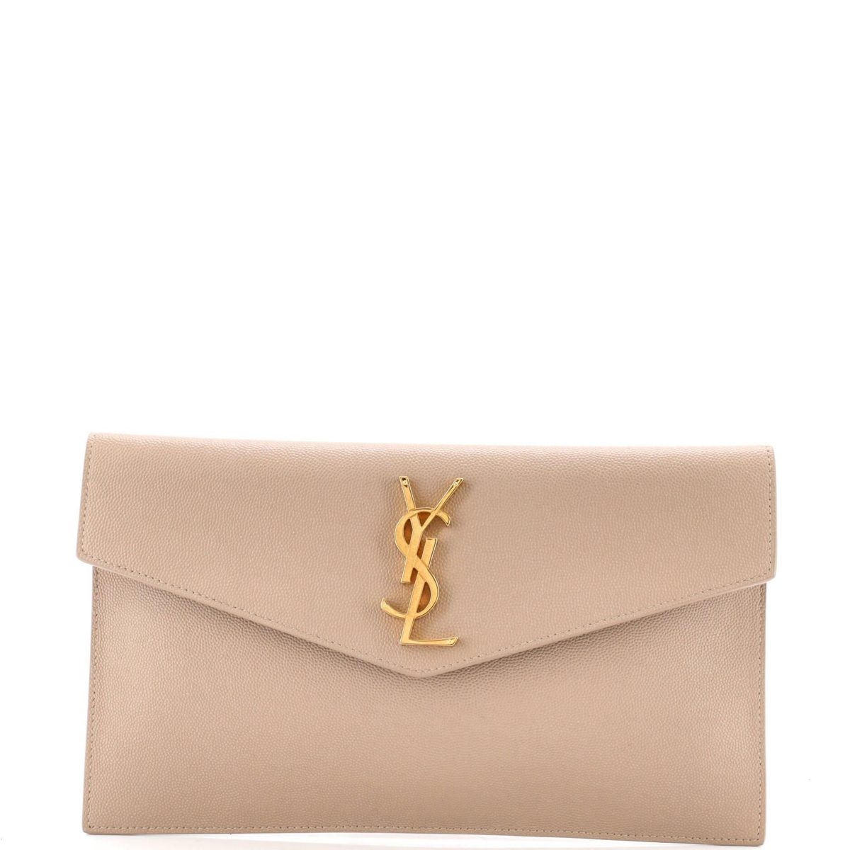 Click here for Pre-Owned Saint Laurent Uptown Pouch Leather - Nat... prices