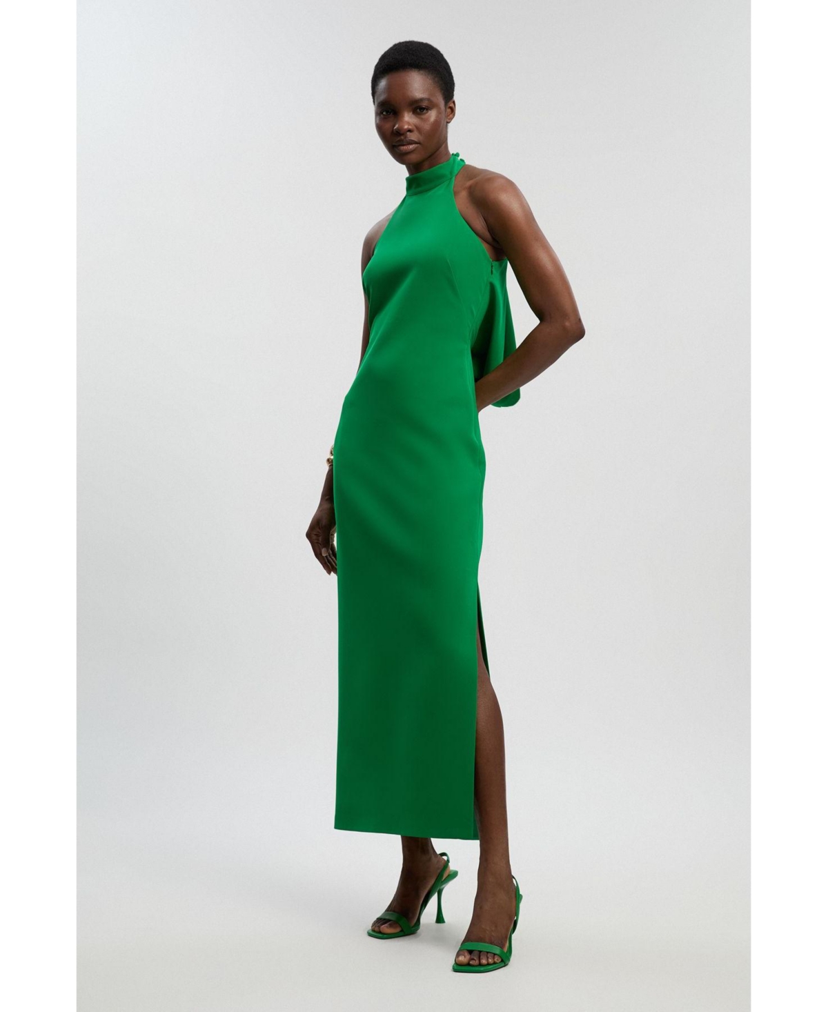 Click here for Karen Millen Womens Soft Tailored Halter Maxi Dres... prices