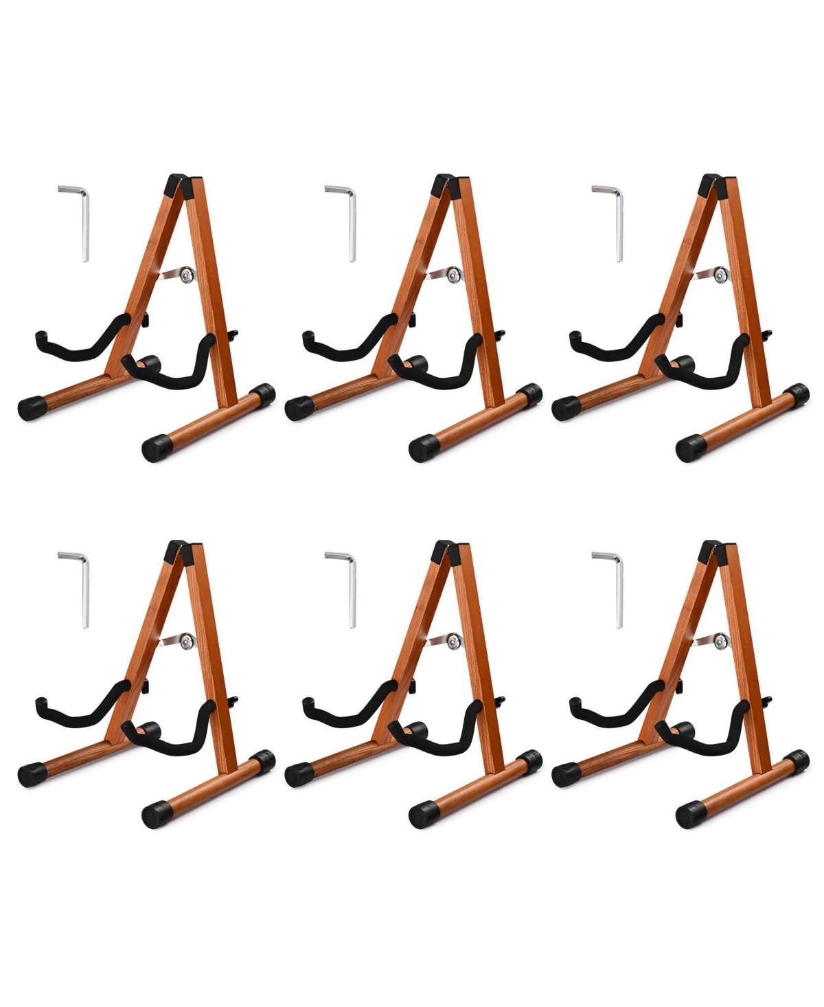 Click here for Yescom 6 Pcs Wooden Folding Guitar Stand w/ Foam A... prices