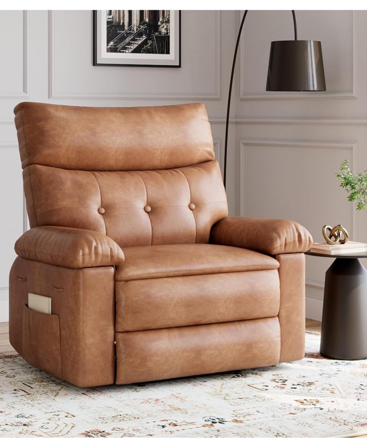 Click here for gaomon Oversized Extra Wide Recliner Chair - Faux... prices