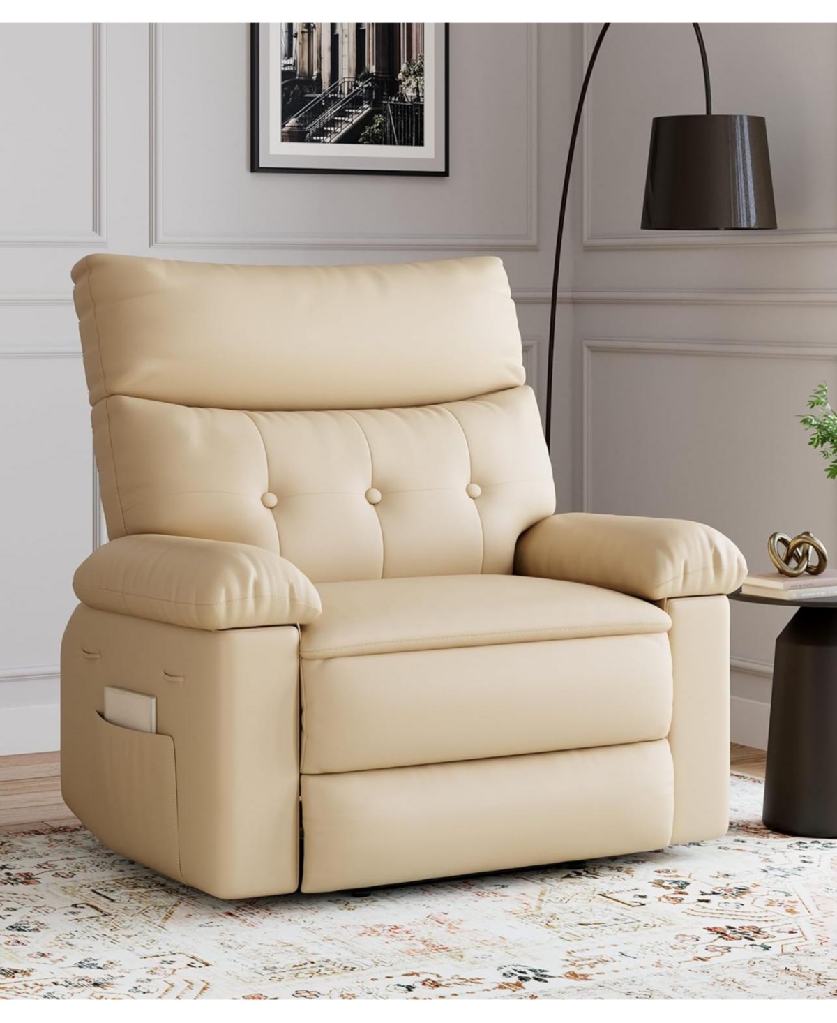 Click here for gaomon Oversized Extra Wide Recliner Chair - Faux... prices
