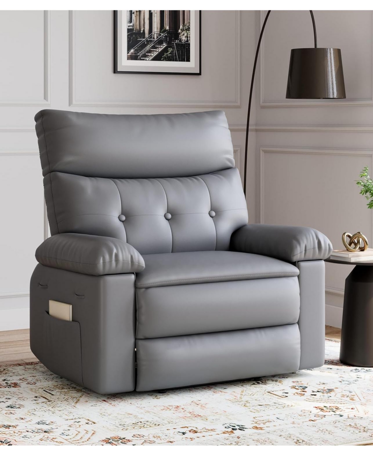 Click here for gaomon Oversized Extra Wide Recliner Chair - Faux... prices