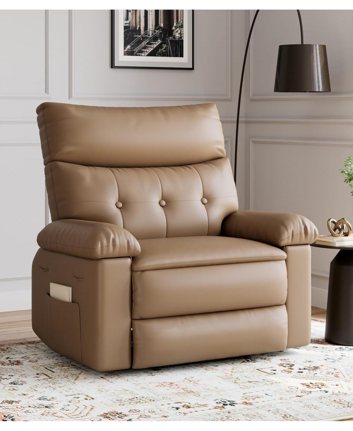 Click here for gaomon Oversized Extra Wide Recliner Chair - Faux... prices