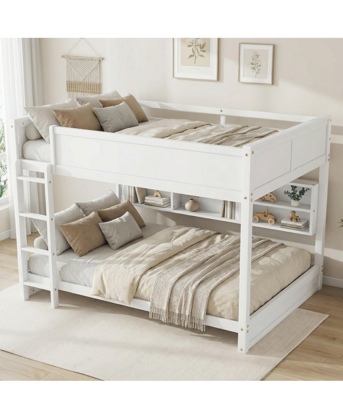 Click here for Sailvan Bunk Bed  Solid Pine Wood with Built-in St... prices