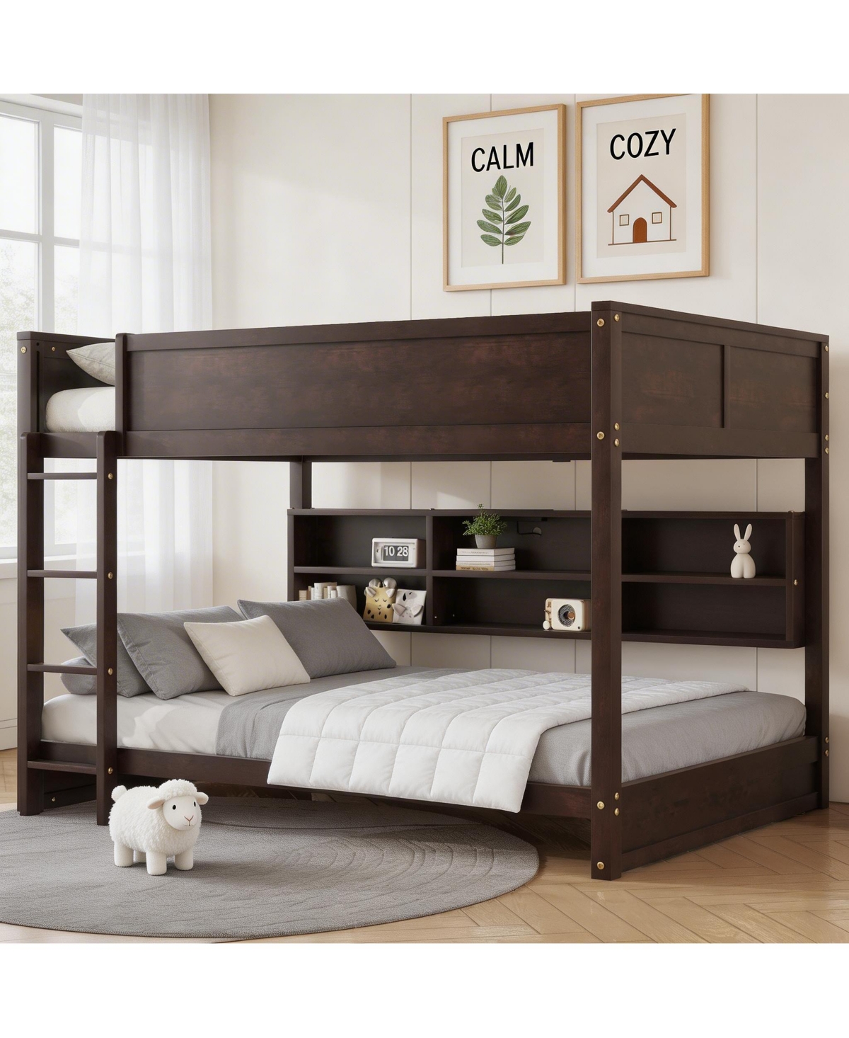 Click here for Sailvan Bunk Bed  Solid Pine Wood with Built-in St... prices