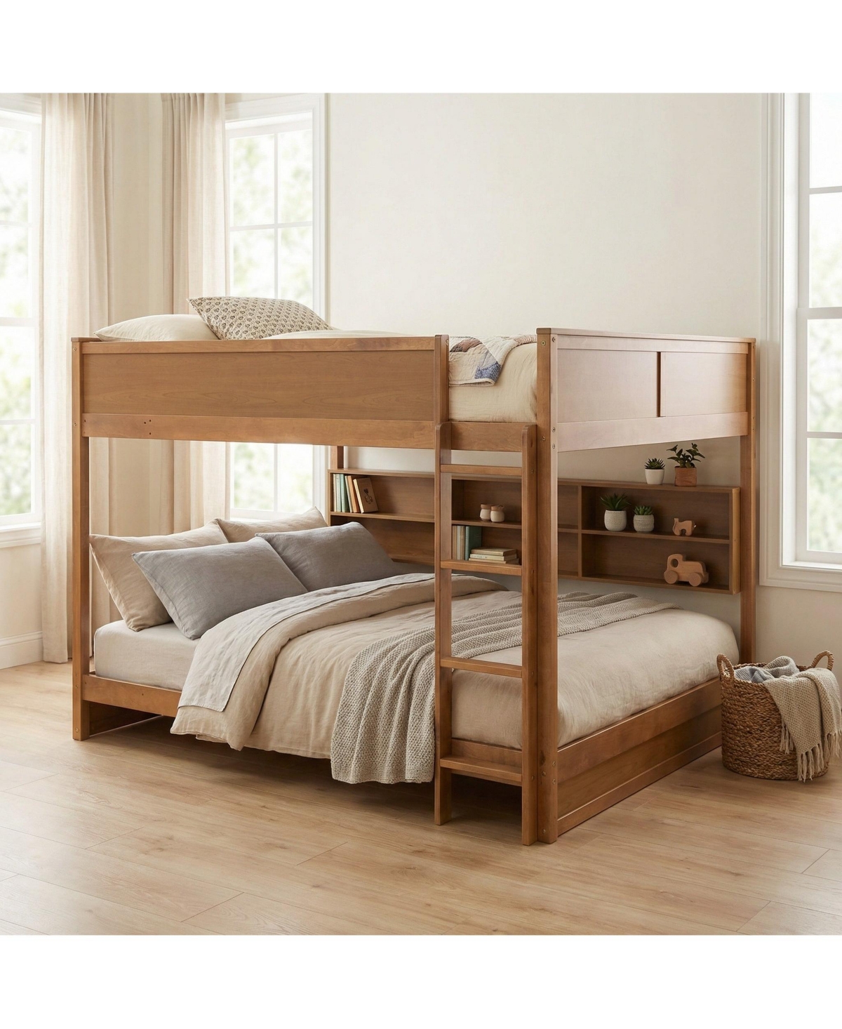 Click here for Sailvan Bunk Bed  Solid Pine Wood with Built-in St... prices