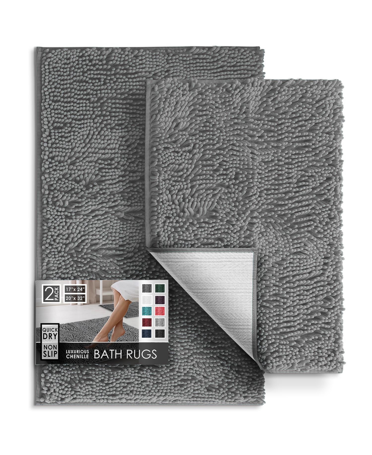 Click here for Hearth and Harbor Chenille Bath Rug 2-Piece Set -... prices