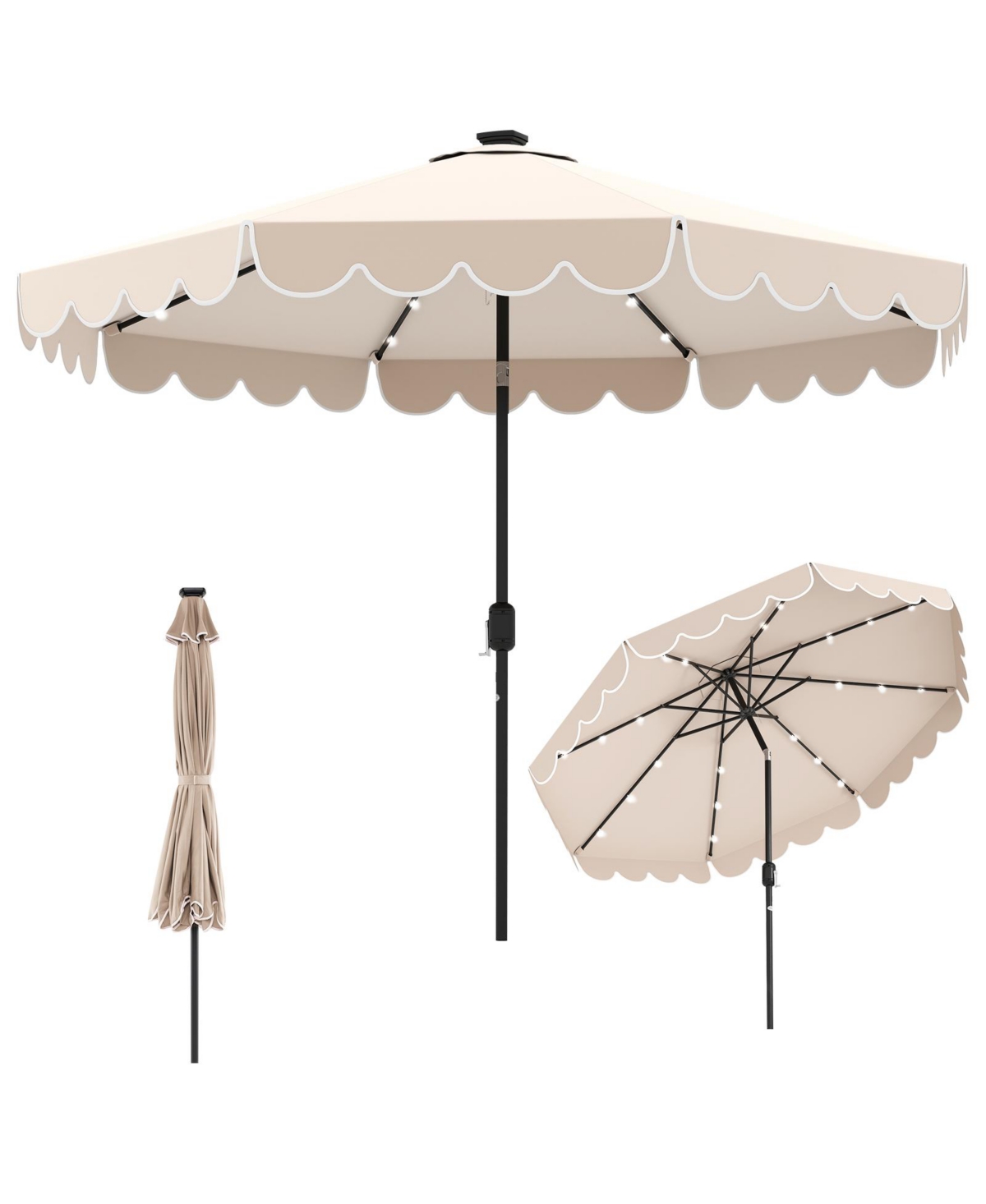 Click here for Slickblue Outdoor Solar Umbrella with 24 Led Light... prices