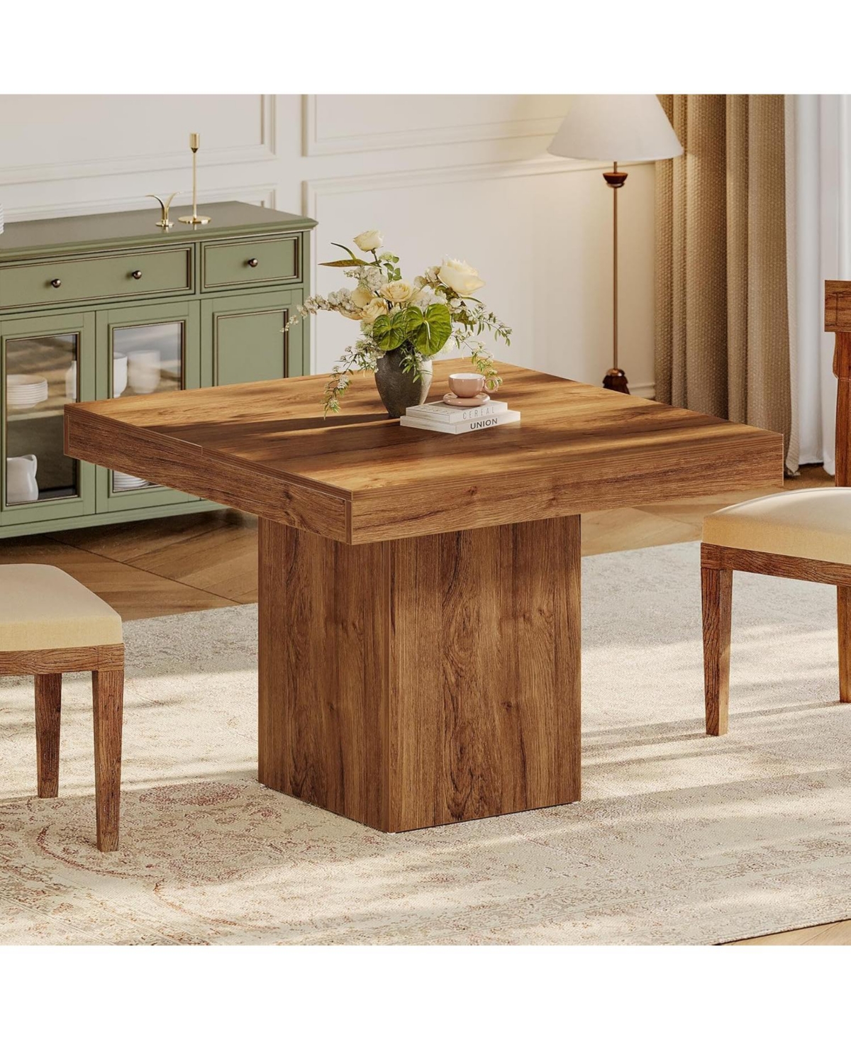 Click here for Tribesigns 39-Inch Square Dining Table for 4  Farm... prices