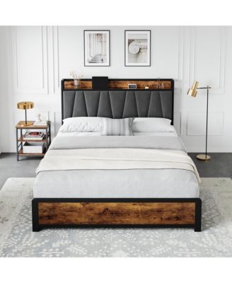 Click here for Homfan Storage Bed Frame With Linen Upholstered He... prices