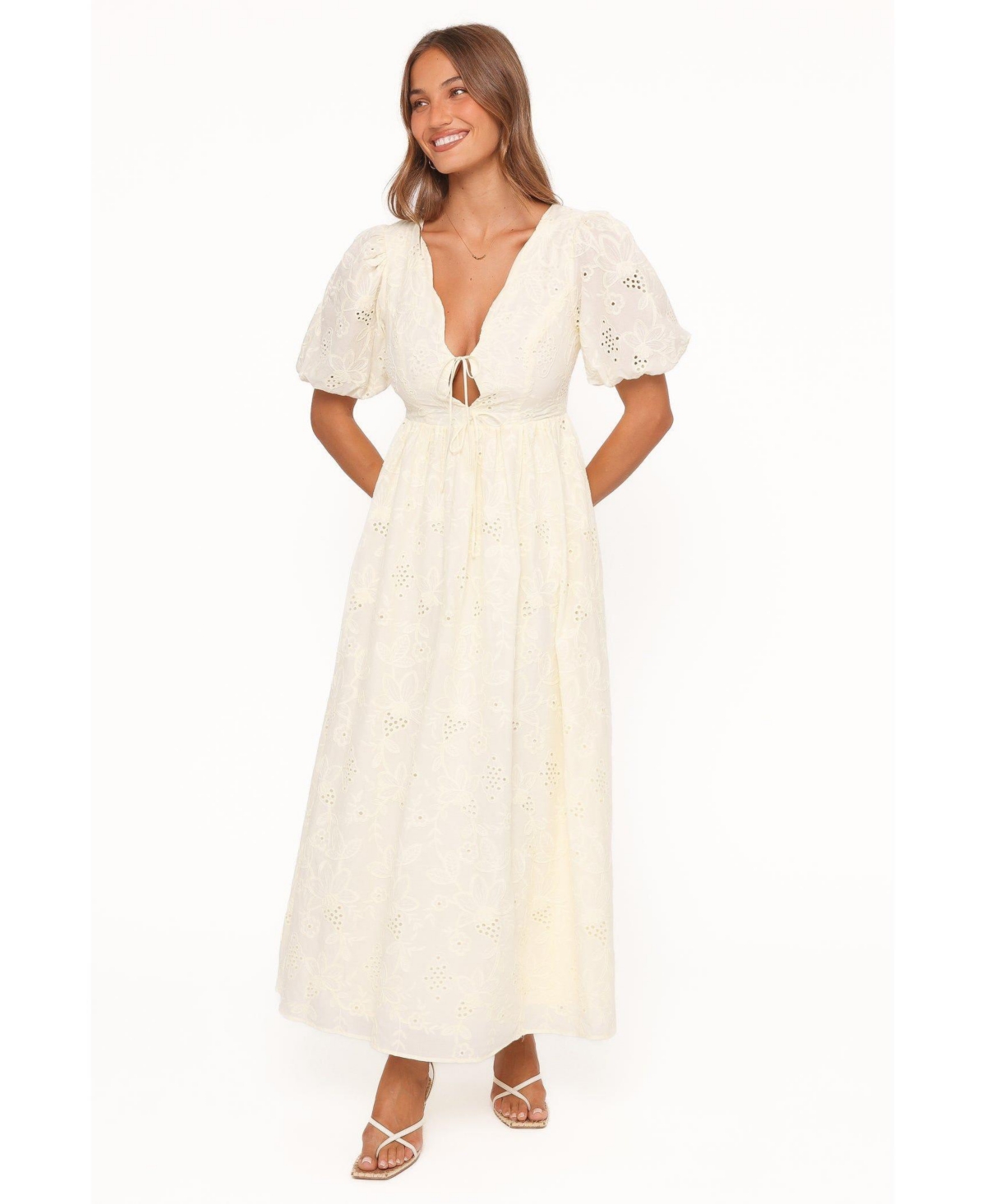 Click here for Petal and Pup Womens Karla Maxi Dress - Butter yel... prices
